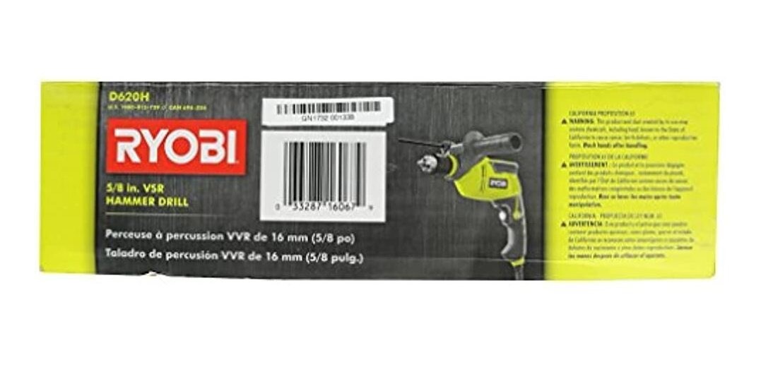 Ryobi D620h 5 8 6.2 Amp 2 700 Rpm Taladro Percutor Reversib Coppel