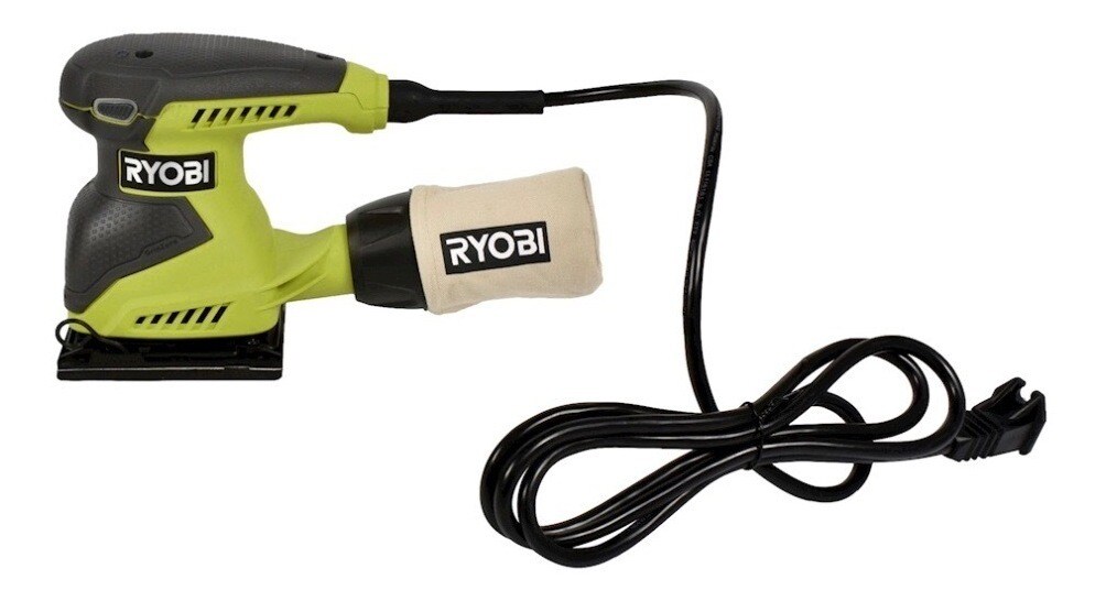 Lijadora Acabado 1 4 Pulg. Con Almohadilla Ryobi S652dgk Coppel